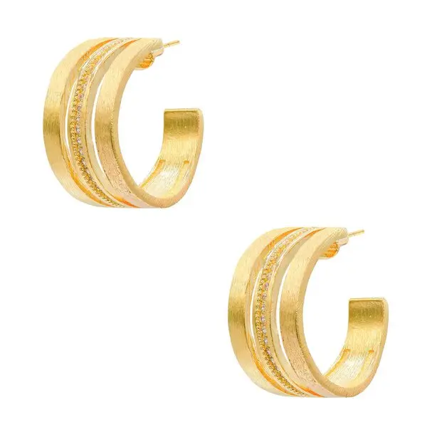 MARCIA MORAN Zion Hoops - Gold