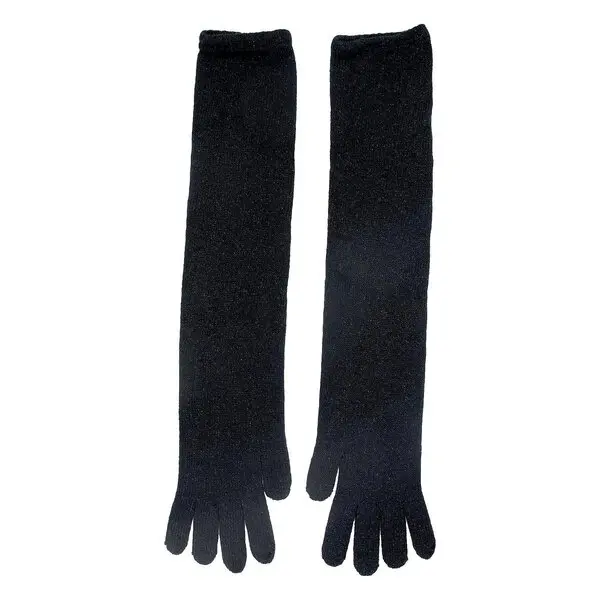 MAISON BOGOMIL Relaxed-fit Sparkly Opera Gloves - Black
