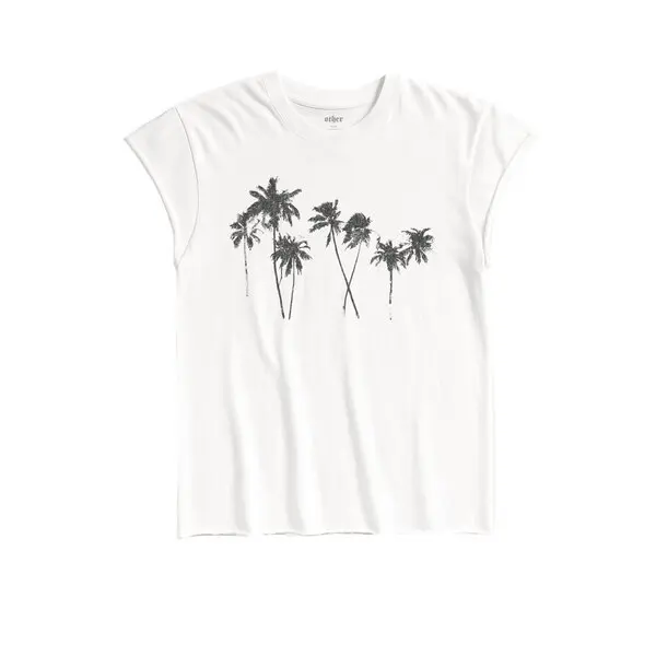 OTHER UK Palms Rocker Tee Vintage - White