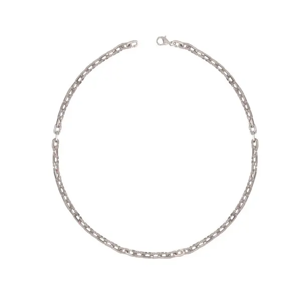 DIME TRIBE Route 66 Chain Necklace - Silver