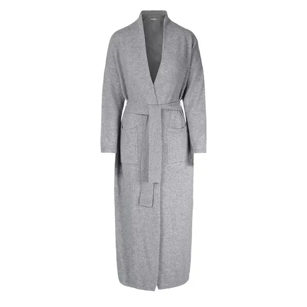TIRILLM Camilla" Cashmere Dressing Gown Melange - Grey