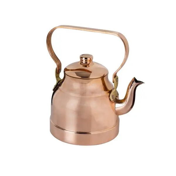 ANATOLIACRAFT Neutrals Handcrafted Solid Copper Tea Kettle - Brown