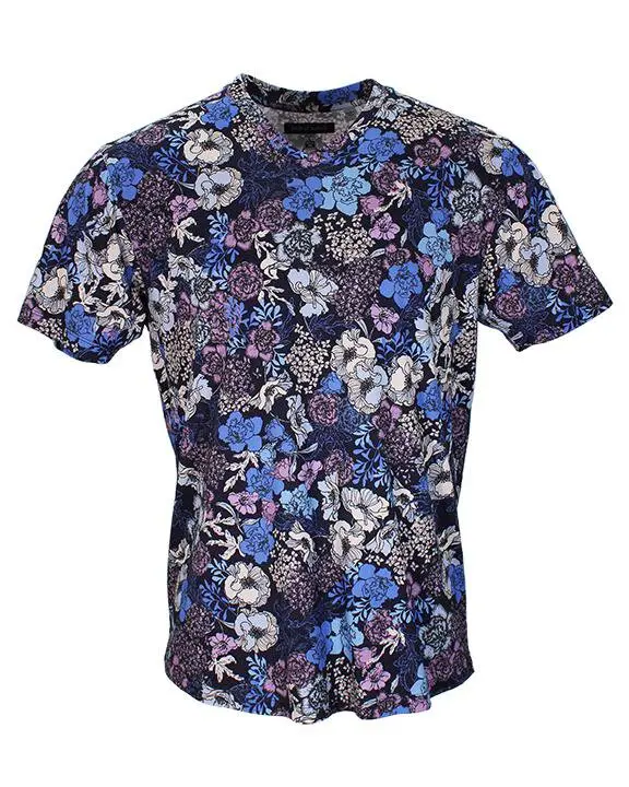 LORDS OF HARLECH Maze Mob Floral Navy - Blue