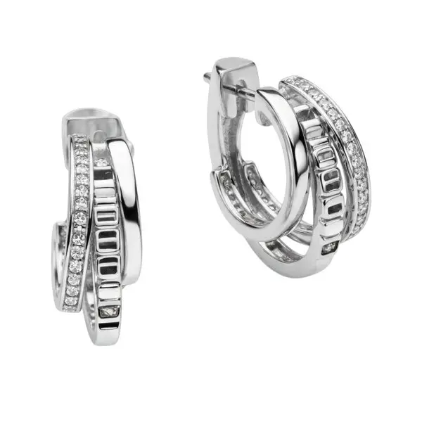 NATIVE GEM Triple Threat Huggies- Sterling - Silver