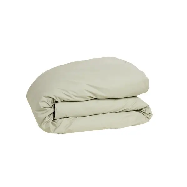 Joro Percale Organic Cotton Duvet Cover Solstice - Green
