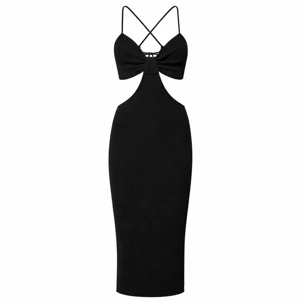 CHIARELLA Sunny Chic Midi Dress - Black