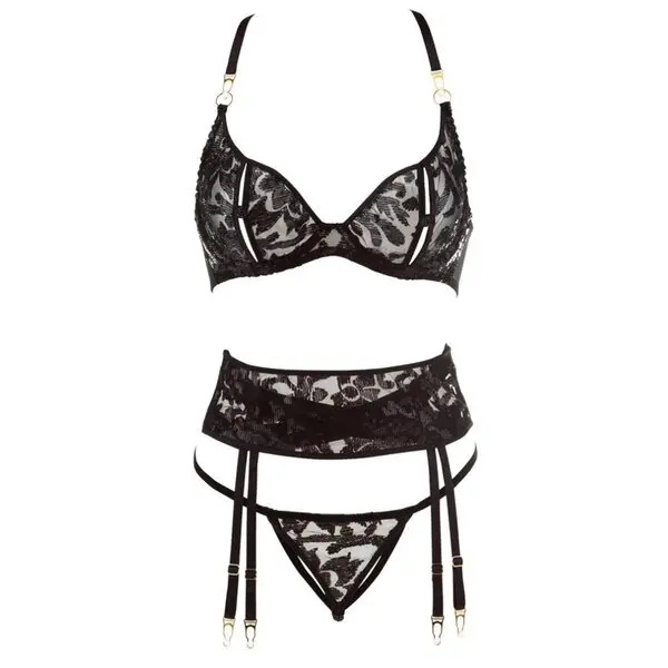 BELLE ET BON BON Nymph Noir Boudoir Set - Black