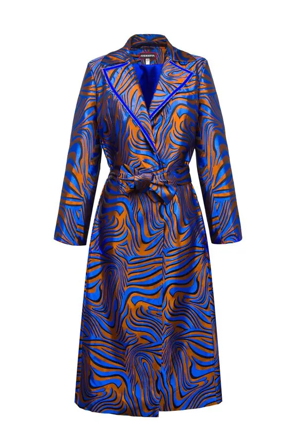 ANDREEVA Marilyn Coat Long - Blue