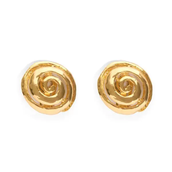 CARAMEL VINTAGE JEWELLERY Swirl Earrings - Gold