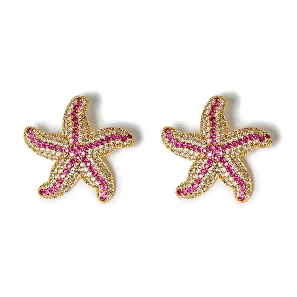 KYBELE STUDIO Starfish Earrings - Pink