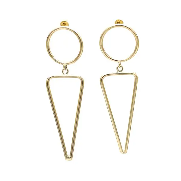 LALA SALAMA Geometric Duo Earrings - Gold