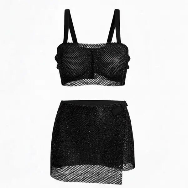 RUKO B Embellished Bottom - Black