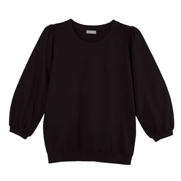 COVE Belle Puffed Sleeve Top - Black