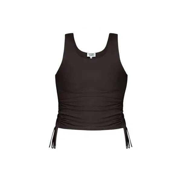 KNOWN SUPPLY Side Tie Tank Spellbound - Black