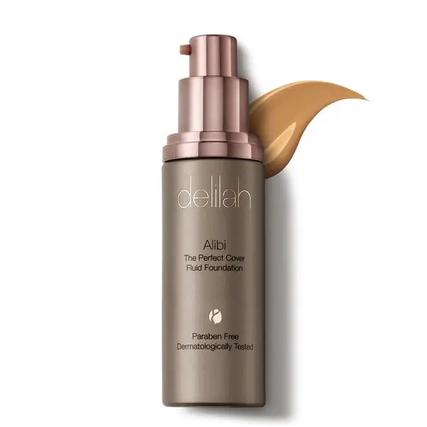 DELILAH Neutrals Alibi The Perfect Cover Fluid Foundation Spiced - Brown