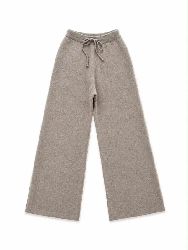 MAISON LOINTAINE Signature Pants Taupe Heavyweight Pure Prestige Cashmere - Brown