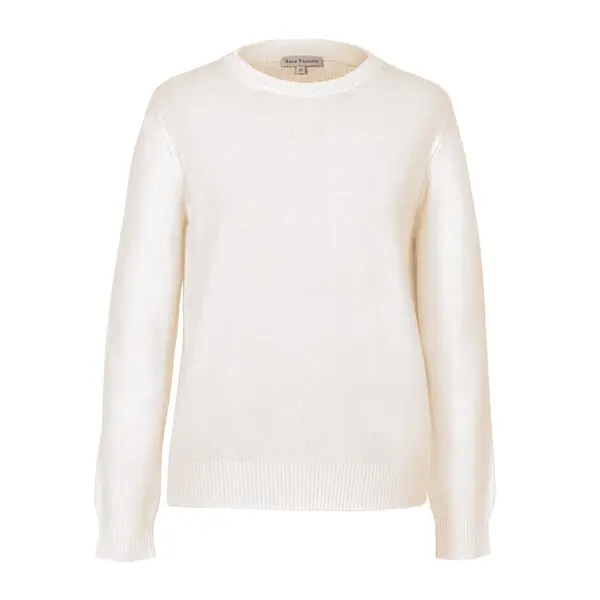 ANSE VICTORIN Olivia Cashmere Pullover Cream - White
