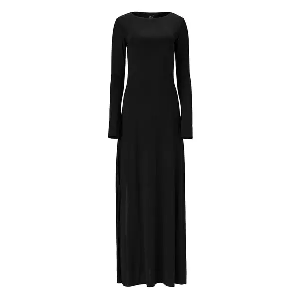 LITA COUTURE Open Back Dress With Side Split