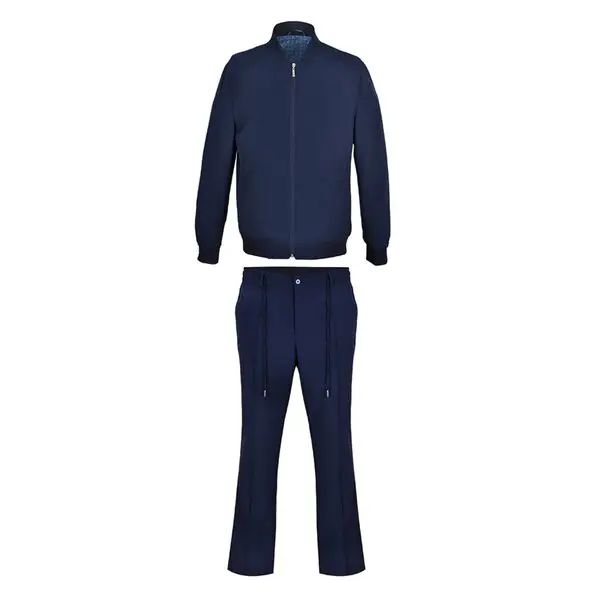 DAVID WEJ Marcelo Relaxed Bomber Jacket Set Navy - Blue