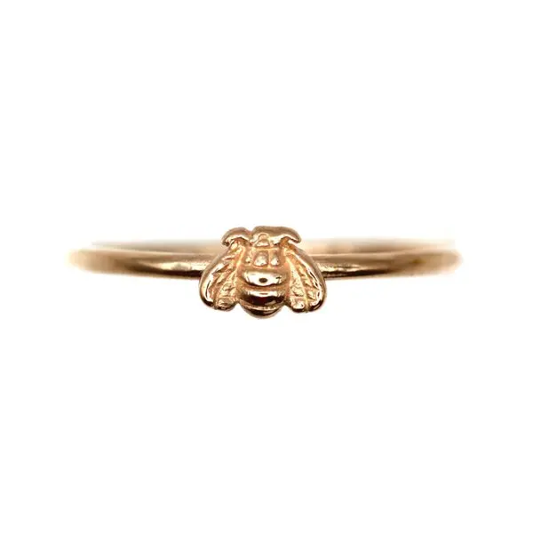 VICSTONENYC FINE JEWELRY Bee My Honey Bee Yellow Solid Ring - Gold