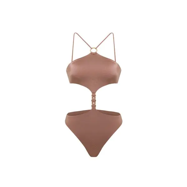 SELLIE Mocha Halo Swimsuit - Brown