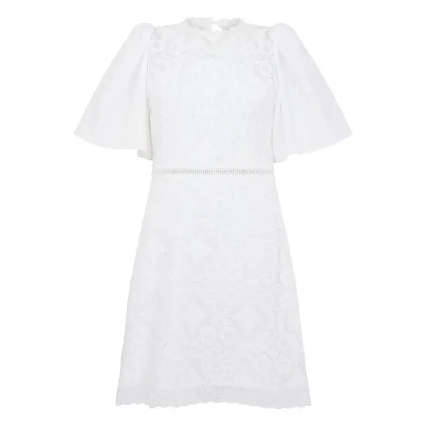LISA THE LABEL Angel Baby Valentine Heart Dress - White