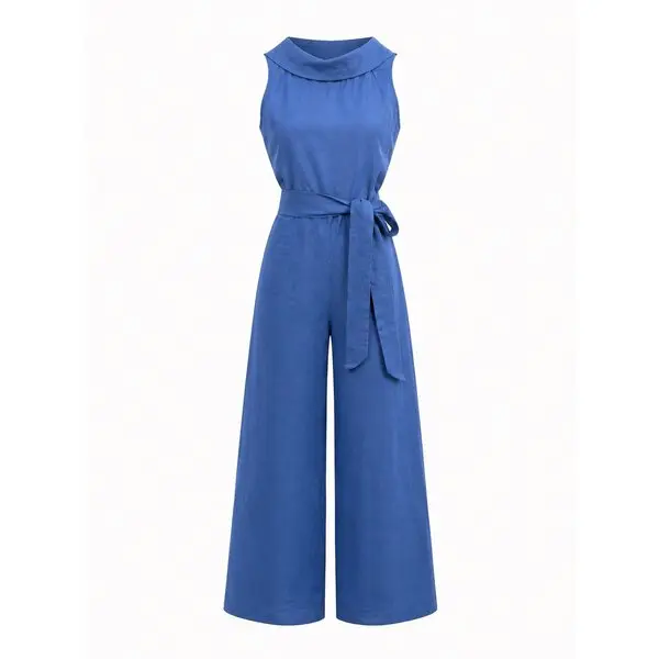 MARIELĒ Elena Jumpsuit Royal - Blue