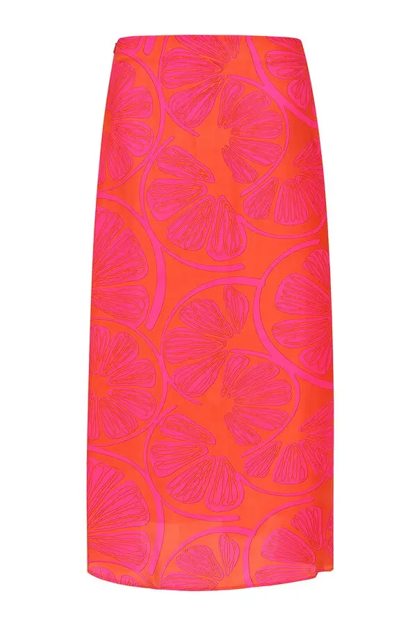 MERCY DELTA Wray Limoncello Pompelmo Skirt - Yellow