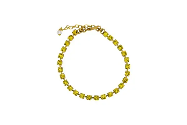 VICKISARGE The Tennis Bracelet In Gold - Yellow