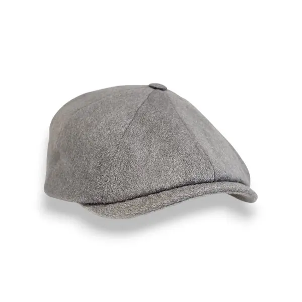 MISTER MILLER - MASTER HATTER Jack's Companion Newsboy Cap In Cashmere - Grey