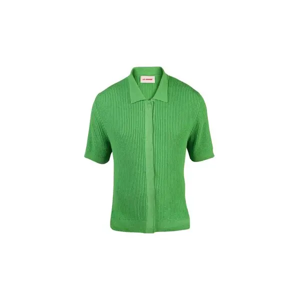 LA GRANNI Cables Polo Shirt