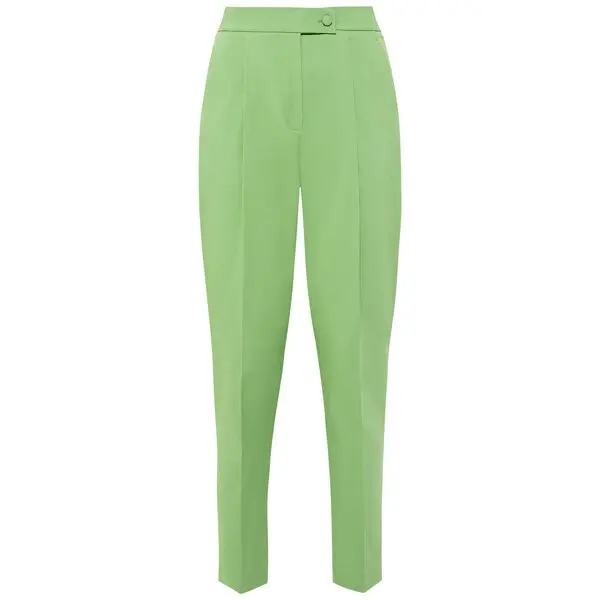 FEMPONIQ Tailored Cotton Trouser Apple - Green