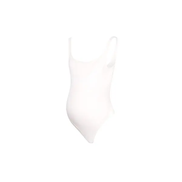 THE KOOZY Maternity Chani Bodysuit In Sky - White