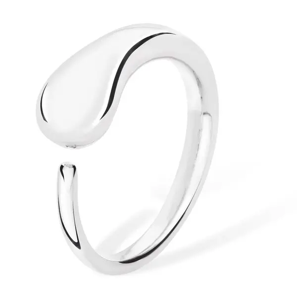 LUCY QUARTERMAINE Solid Sterling Luna Open Drop Ring