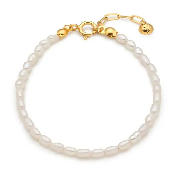EVA REMENYI Rice Pearl Bracelet - Gold