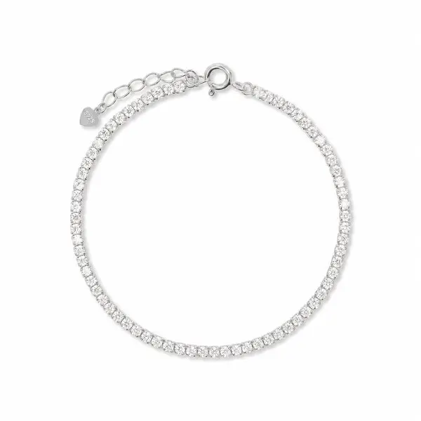 ESTERAH Signature Tennis Bracelet - Silver