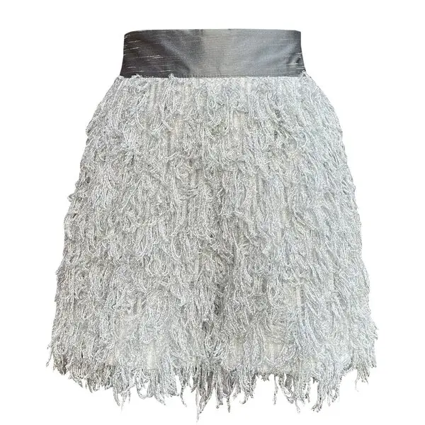 GEEGEE COLLECTION Destella Shorts - Silver