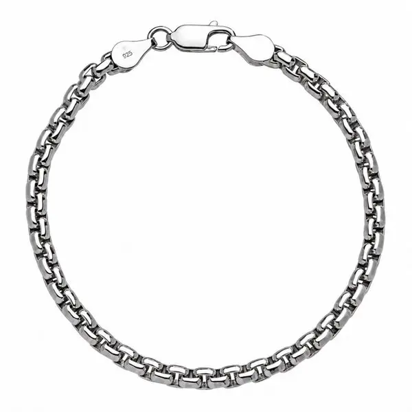 BELINDA JEWELZ Box Chain Bracelet - Silver
