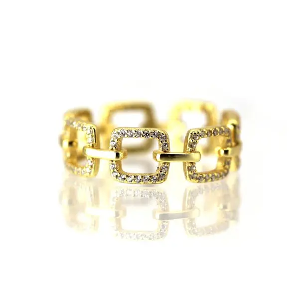VICSTONENYC FINE JEWELRY Chain Ring - Gold