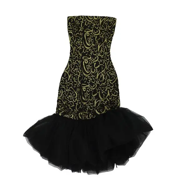 28NATELIER The Horouf Dress - Gold/black
