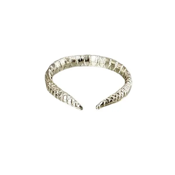 AKI ROC JEWELRY Edge Ring -sterling - Silver