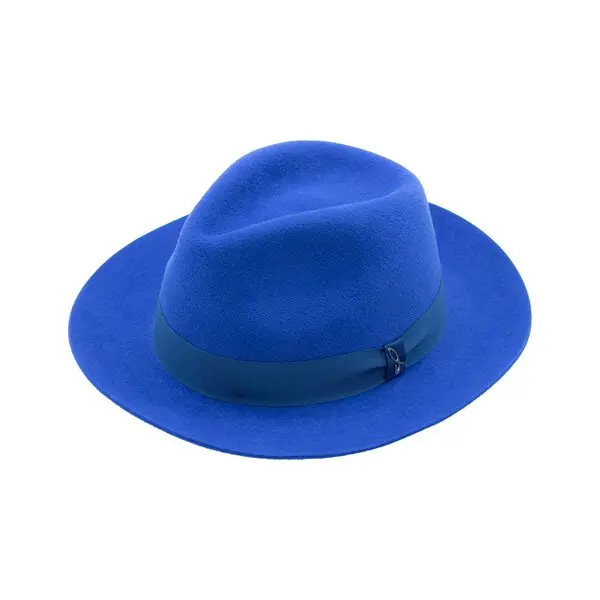 DORIA 1905 Lapin Felt Fedora Hat - Blue