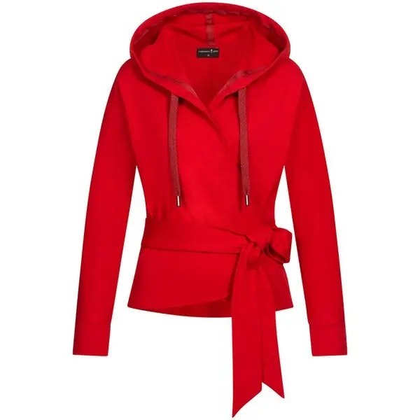 MARIANNA DÉRI Wrap Hoodie - Red