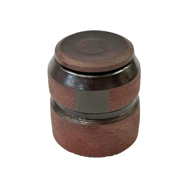 CLAY AND LIMES Red / Brown Handmade Ceramic Jar - Red/brown