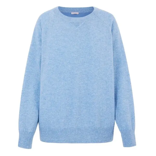 MAMU DREAM Chambray Cashmere Sweatshirt - Blue