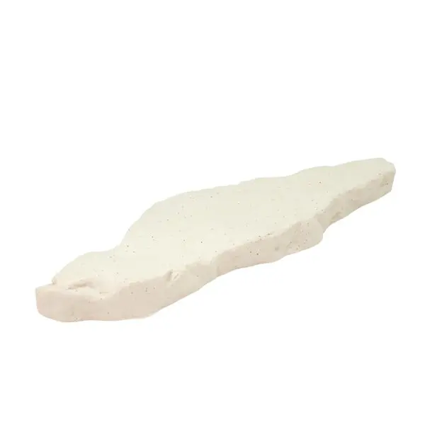 ANATOLIACRAFT Hic Ceramics Snow Large Double-sided Serving Board - White