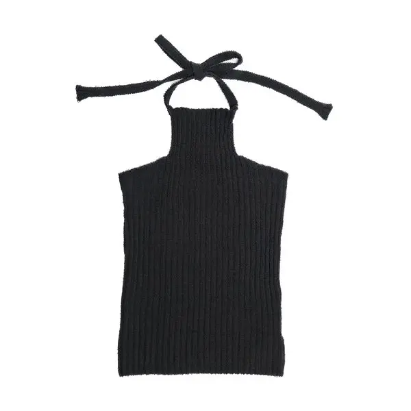 ELLS Ribbed Halter - Black