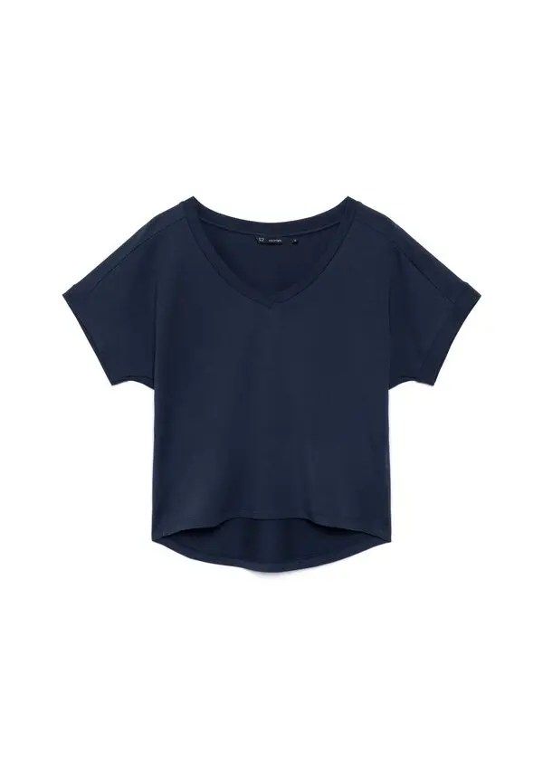 WEARTWO LONDON Athena V-neck Short Sleeve Top
