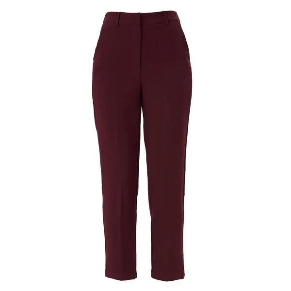 SMART AND JOY Tape Capri Pants -burgundy - Red