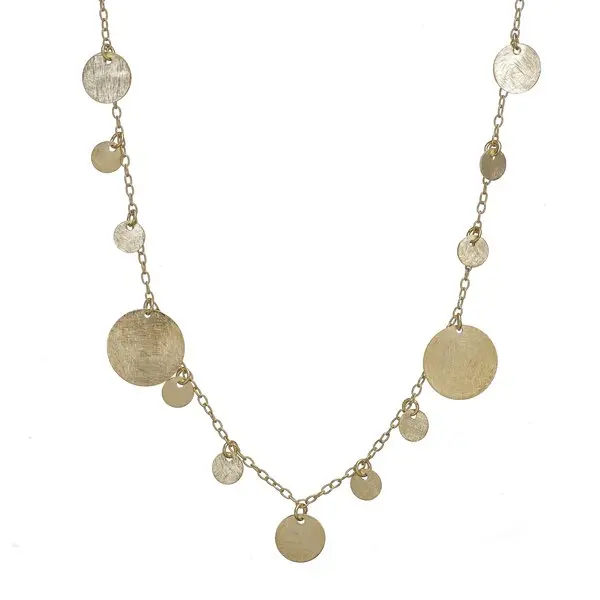 MARCIA MORAN Medina Short Coin Necklace - Gold